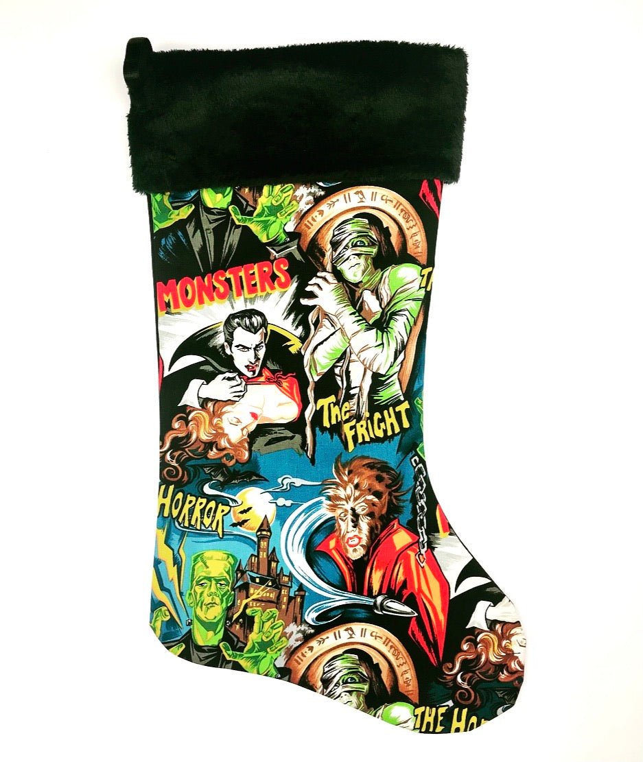 Monster Creepy Christmas Stocking – Paper Doll Productions